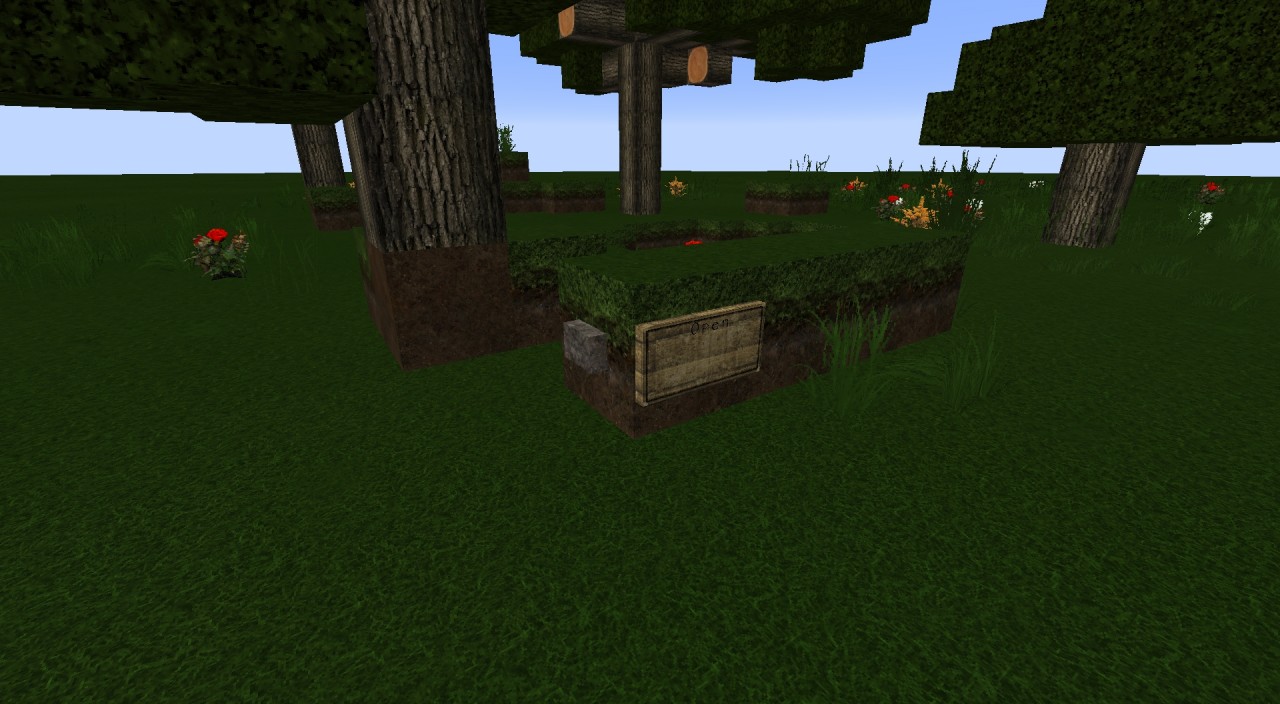 Command block gate for underground base Minecraft Map