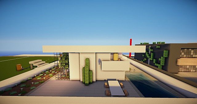 Open | Contemporary House Minecraft Map