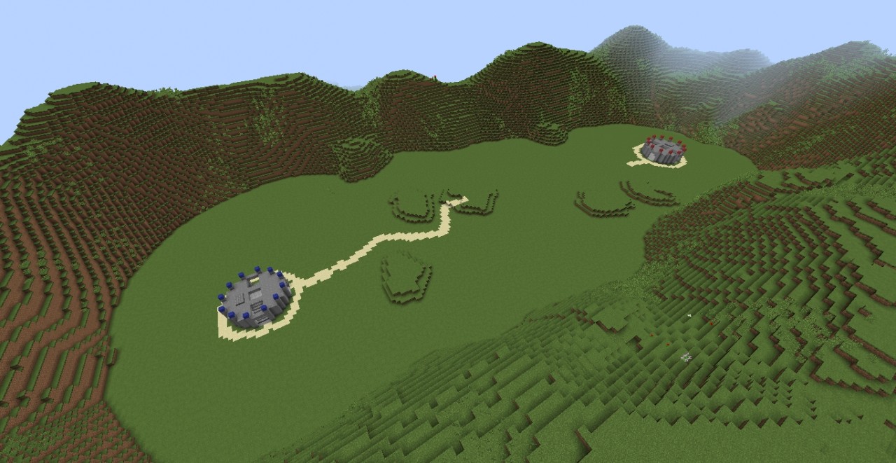 Red Vs Blue Minecraft Map