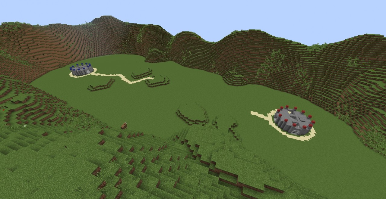 Red Vs Blue Minecraft Map