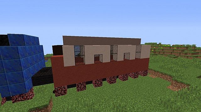 Mallard Steam Train-Zelfing Build Team Minecraft Map