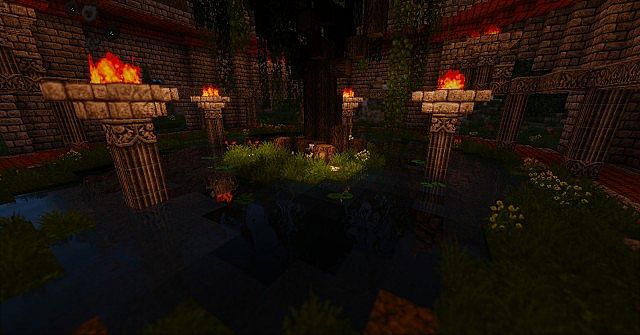 Overgrown Temple Schematic Minecraft Map