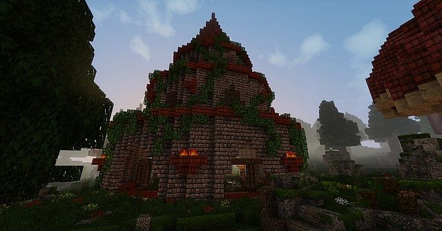 Overgrown Temple Schematic Minecraft Map