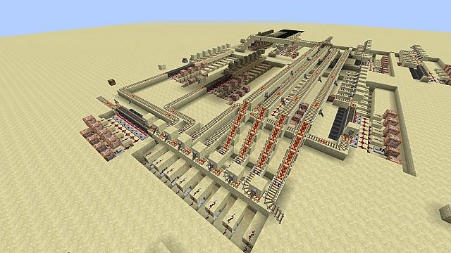 mine cart based shipping system Minecraft Map