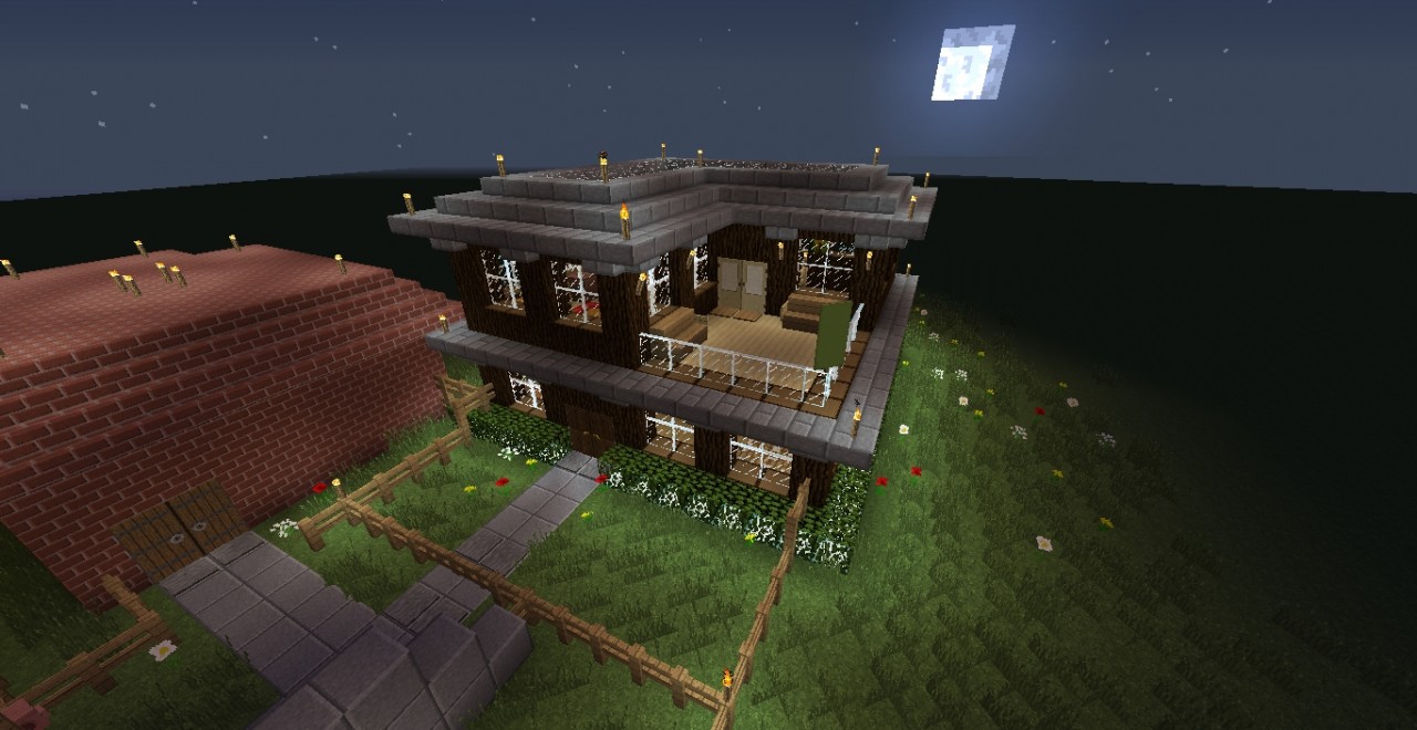 Simple Minecraft House (Flatland) [First Map!] 1.8 Required Minecraft Map