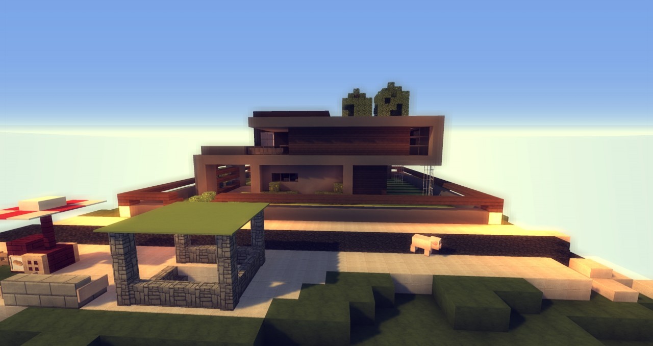 Modern house speed build Minecraft Map