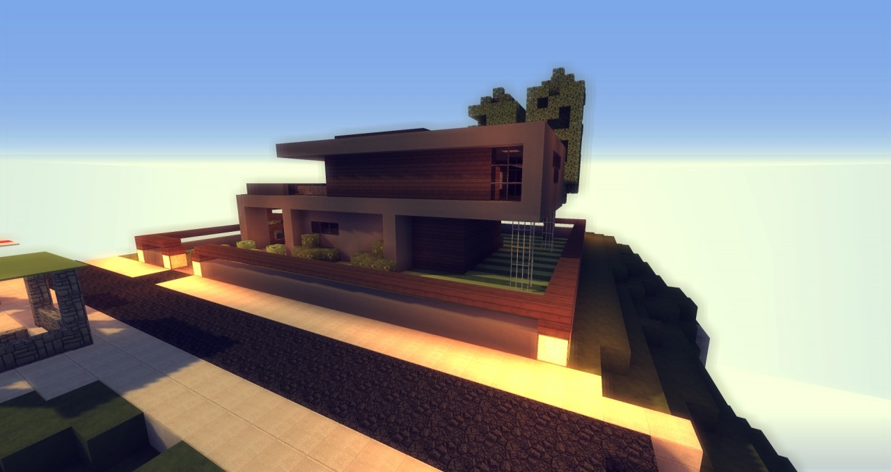 Modern house speed build Minecraft Map