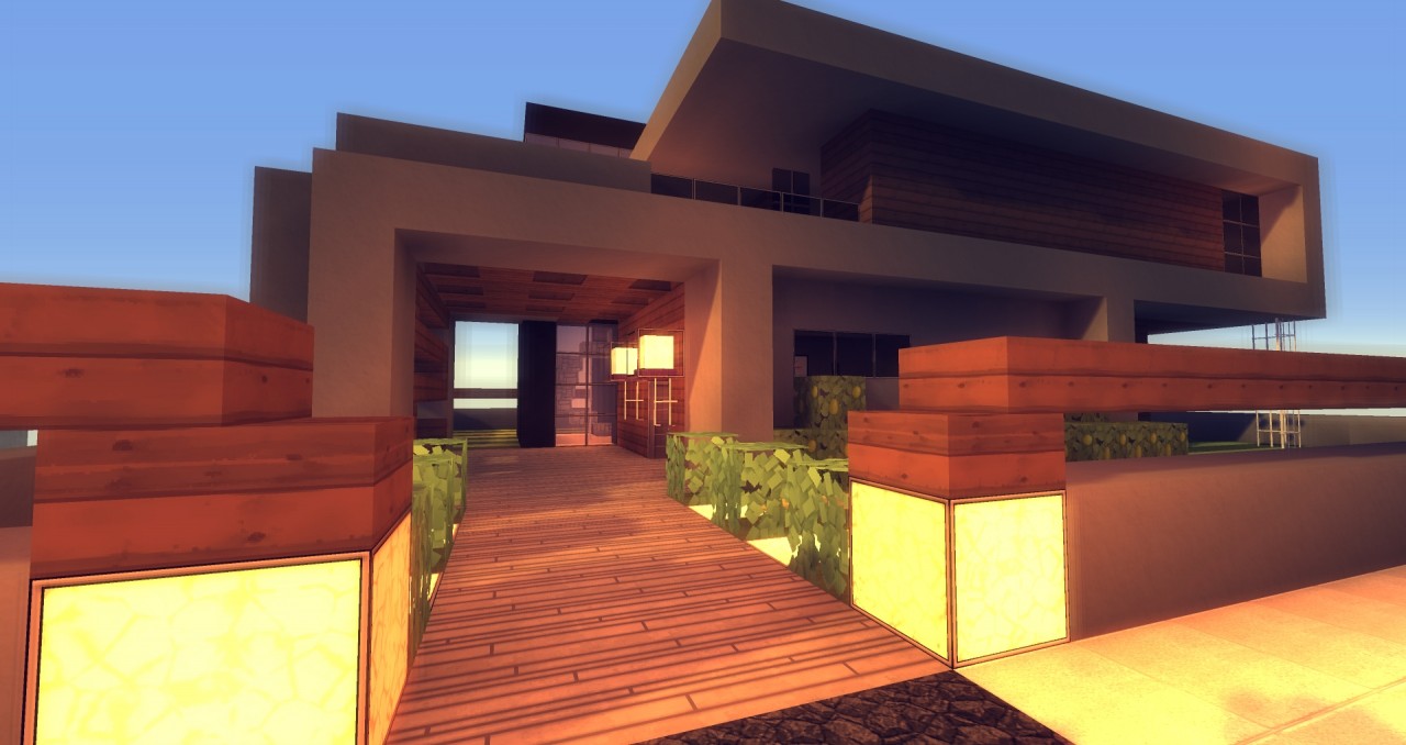 Modern house speed build Minecraft Map