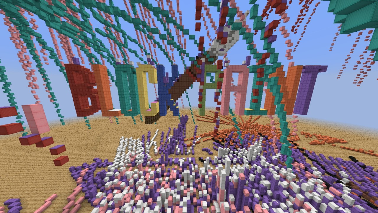 Block Paint - Activity Map Minigame for Vanilla MInecraft 1.8 Minecraft Map