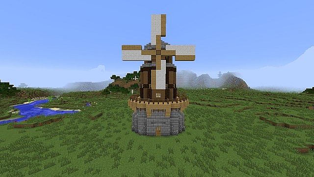 Actual Spinning Windmill [1.8] Minecraft Map