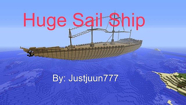 Huge Sail Ship Minecraft Map