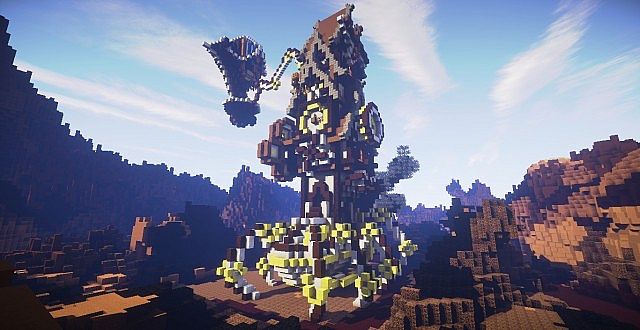 Mechanic steampunk spider [house] Minecraft Map