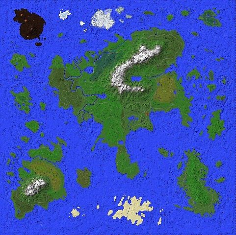 The Isles of Vronguardia Blank Map Minecraft Map