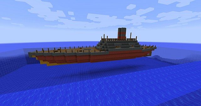 Confederate Ironclad Ship: CSS Texas Minecraft Map