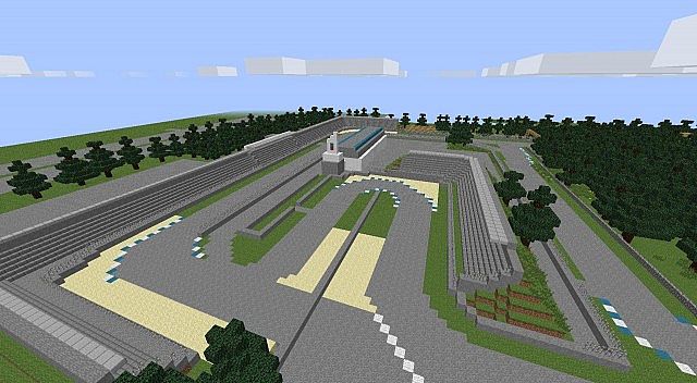 Hockenheimring (Hockenheim Race Track) 1966-2001 Version Minecraft Map