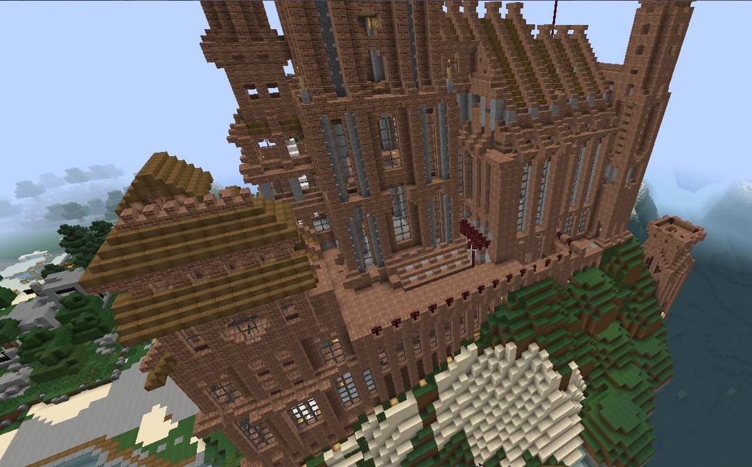 Brick castle/church/canvas Minecraft Map