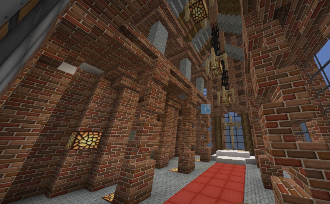 Brick castle/church/canvas Minecraft Map