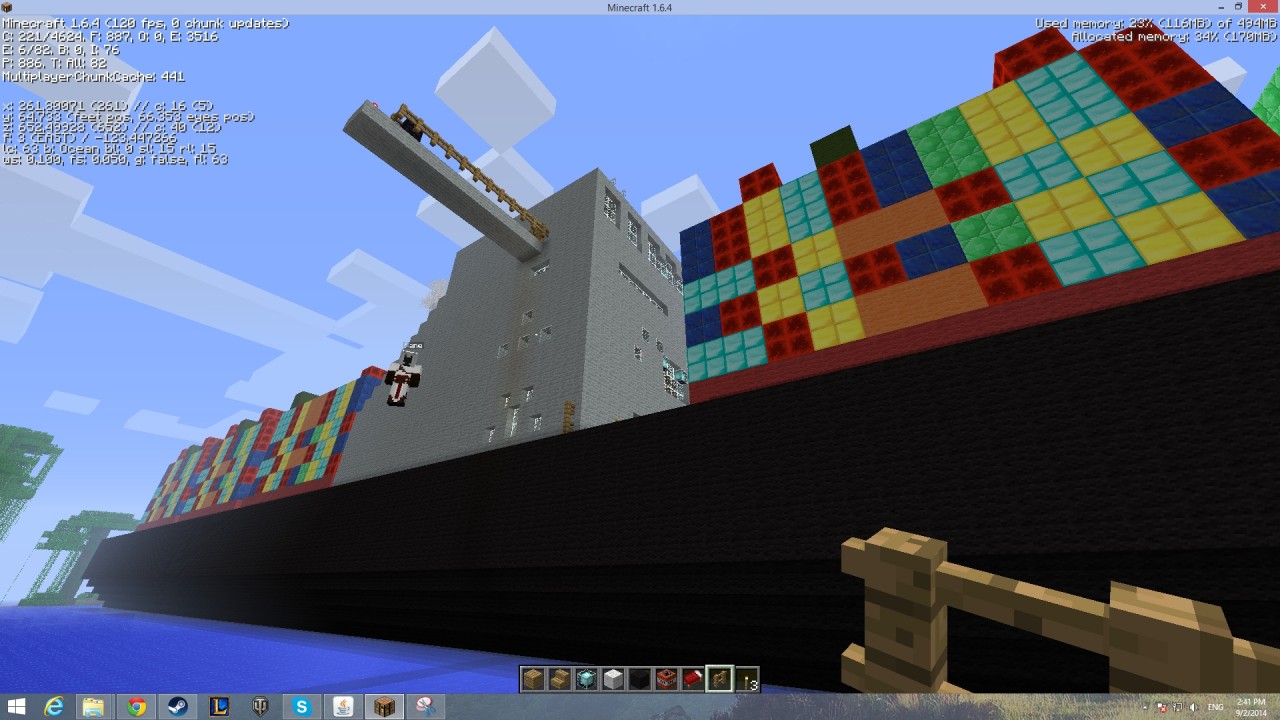 Container Ship In Minecraft Minecraft Map
