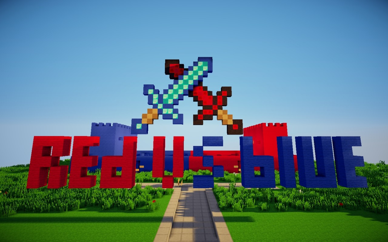 Red vs blue Minecraft Map