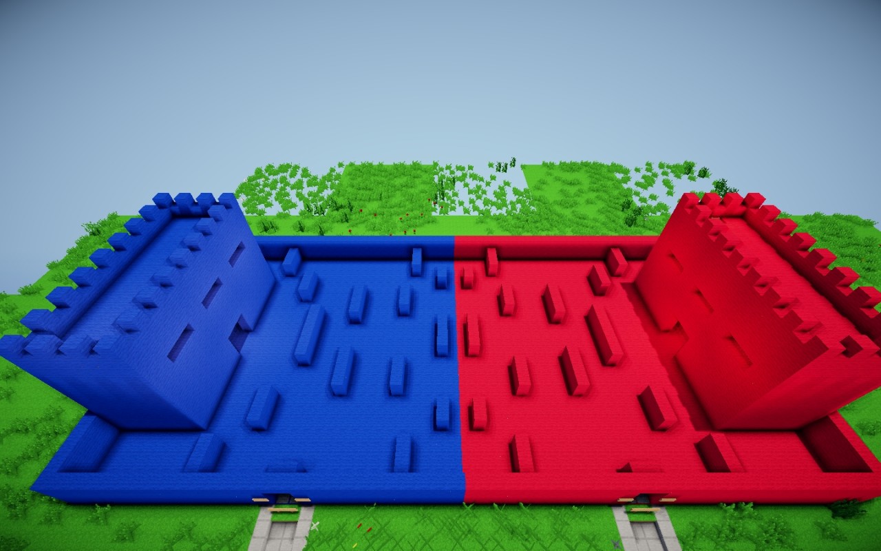 Red vs blue Minecraft Map
