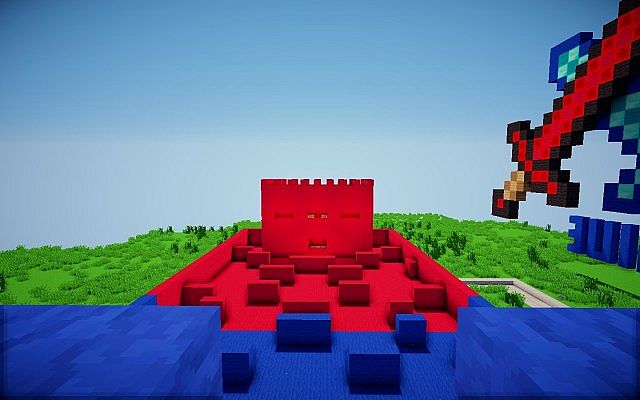 Red vs blue Minecraft Map