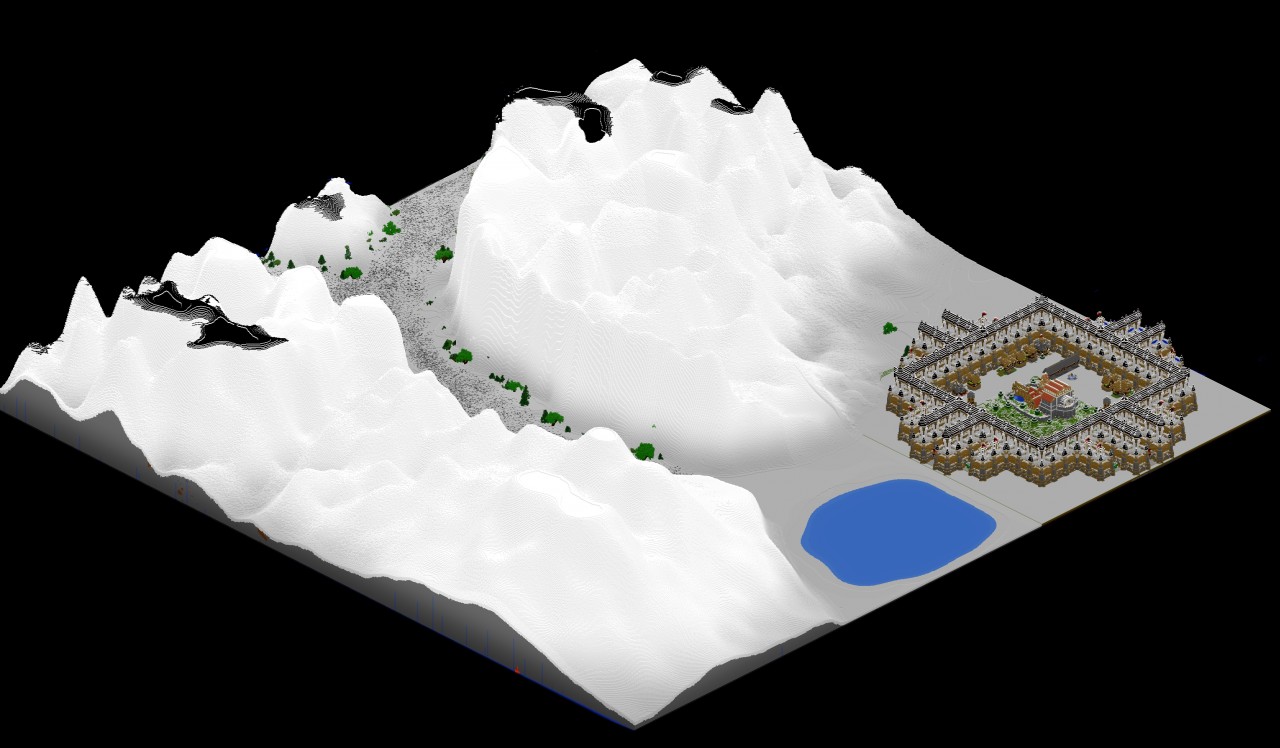 Snow Biome Custom Terrain Minecraft Project