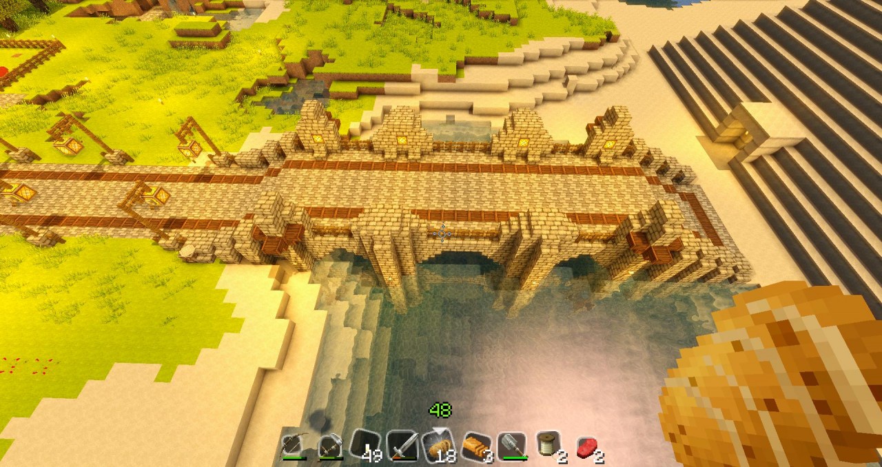 First attempt at a bridge Minecraft Map