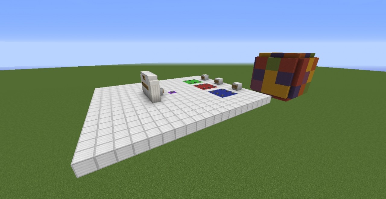 Working Rubix Cube Minecraft Map