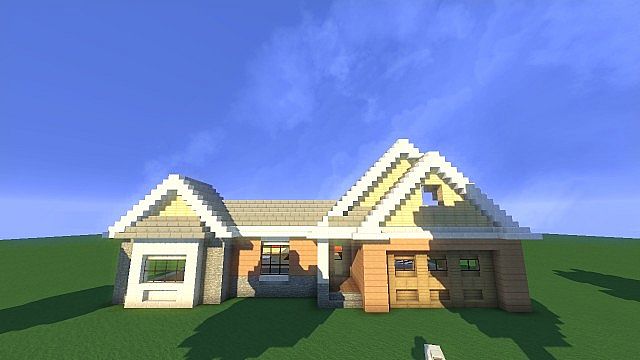let's build a Ranch Style House Minecraft Project