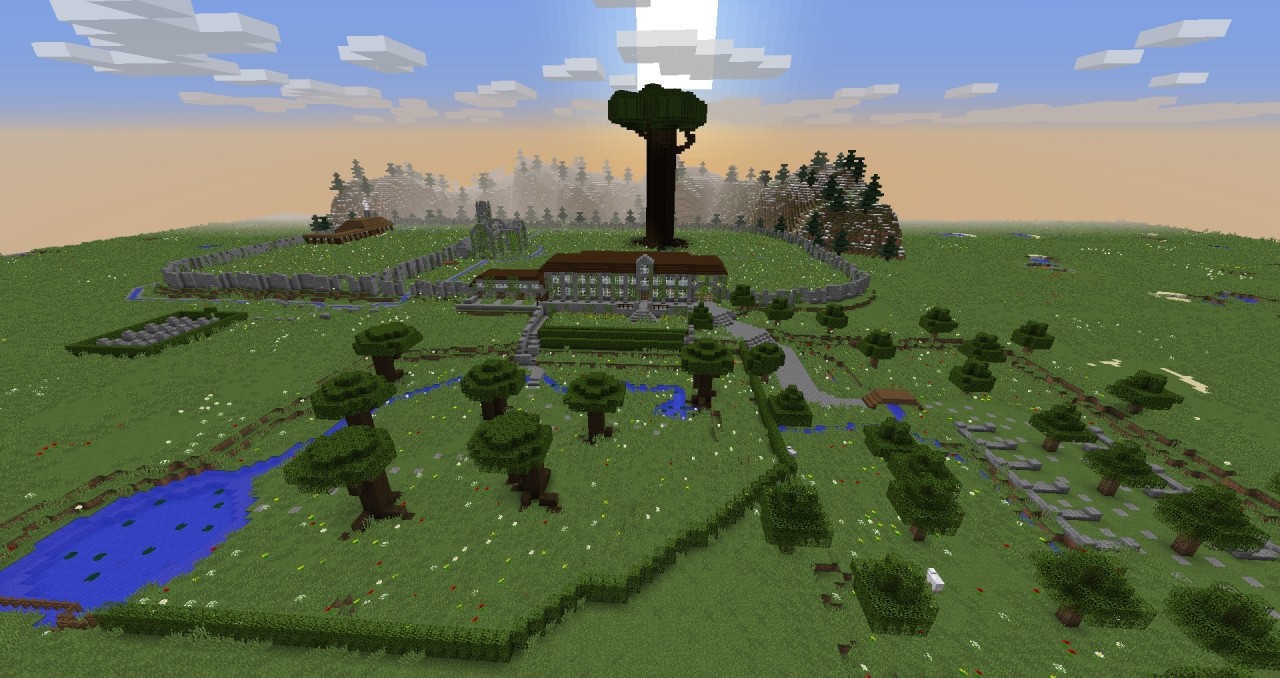Mount Grace Priory ( Mediavel Monks Monastery ) Minecraft Map