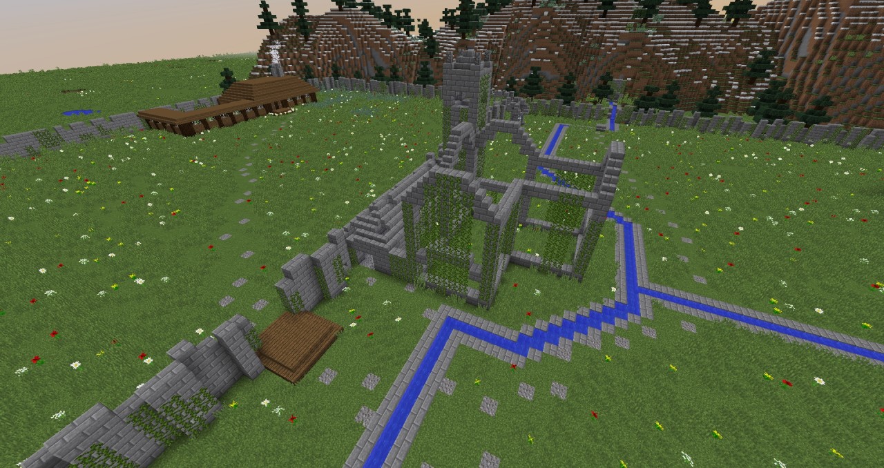Mount Grace Priory ( Mediavel Monks Monastery ) Minecraft Map