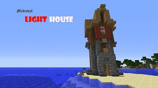 Medieval Lighthouse *Working Lights!* Minecraft Map