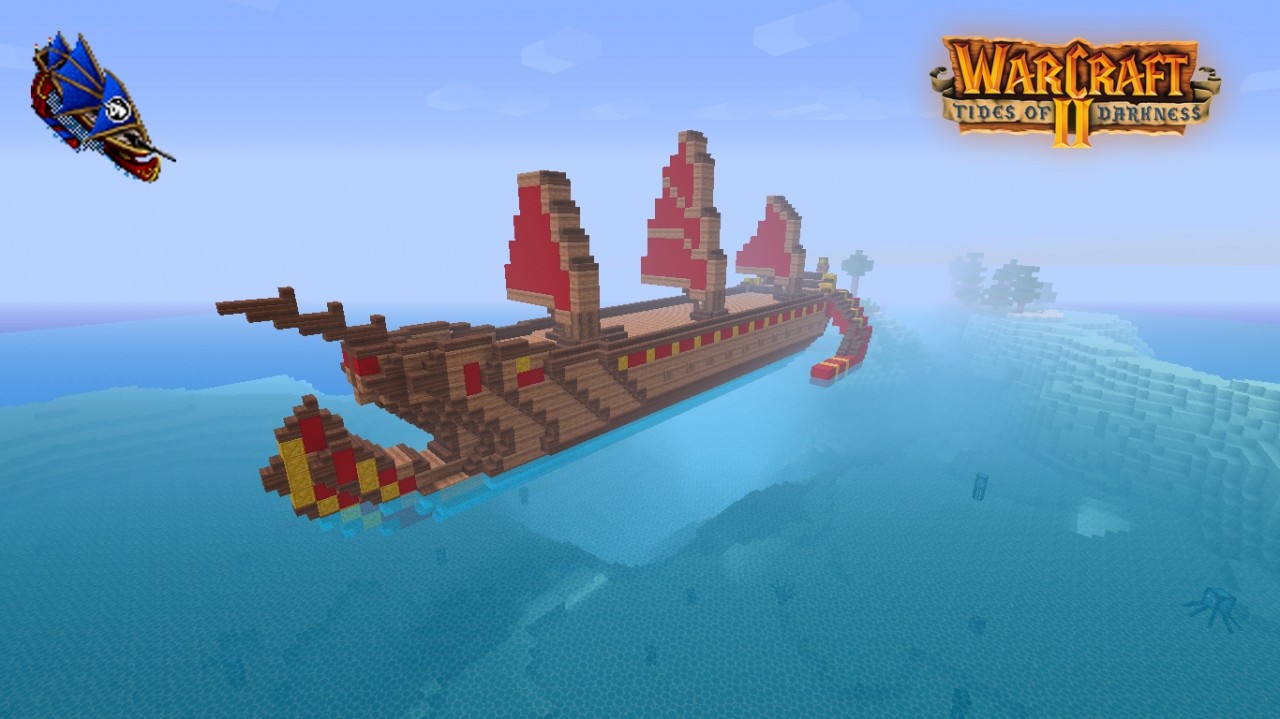 Warcraft II Elven Destroyer Minecraft Map