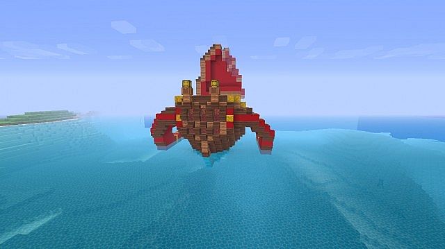 Warcraft II Elven Destroyer Minecraft Map