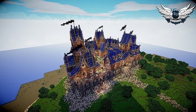 The Blue Castle of Aris [ Timelapse ] Minecraft Map