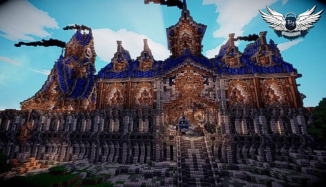 The Blue Castle of Aris [ Timelapse ] Minecraft Map
