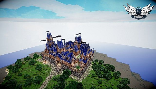 The Blue Castle of Aris [ Timelapse ] Minecraft Map