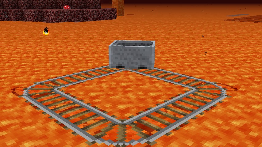 Floating Rails Minecraft Mod
