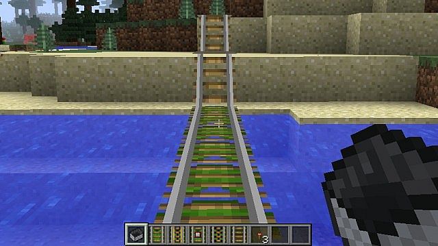 Floating Rails Minecraft Mod