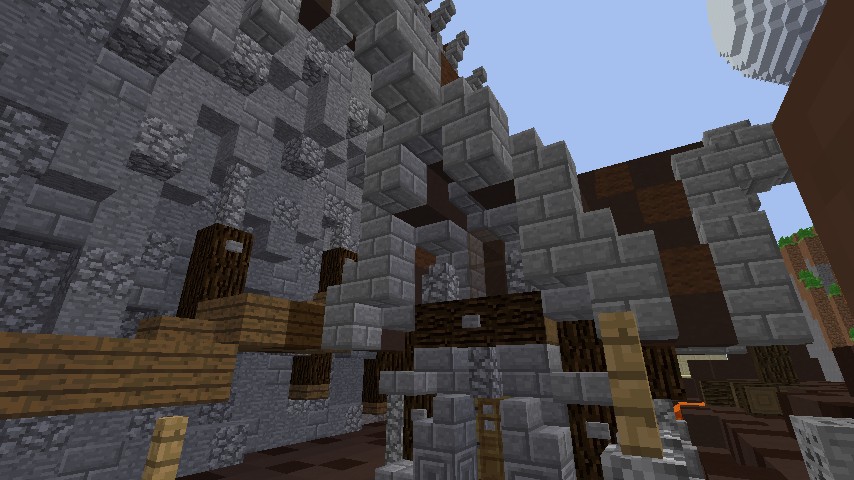 House on the cliff (Smallplot) Minecraft Map