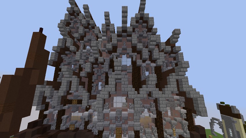 House on the cliff (Smallplot) Minecraft Map