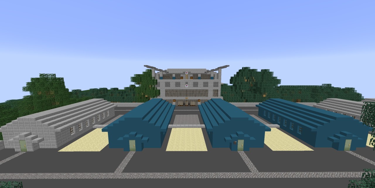 Minecraft Recreation of the Joint Security Area on the Korean border ...