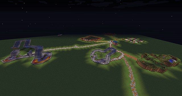 MK8 Race Tracks In Minecraft!!! Minecraft Map