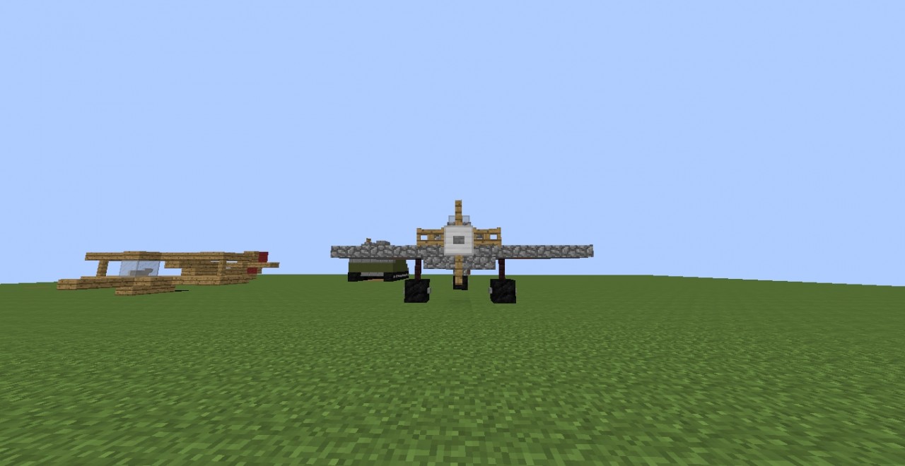 Biplane | Fighter | Tank | WW2 Minecraft Map