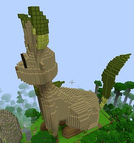Leafeon Statue Minecraft Map