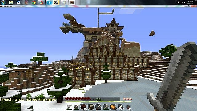 Terraced farming, Unfinished, Winter biome Minecraft Map