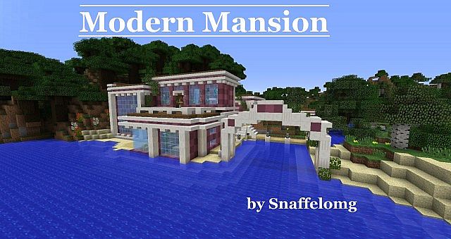 Modern Beach Mansion Minecraft Map