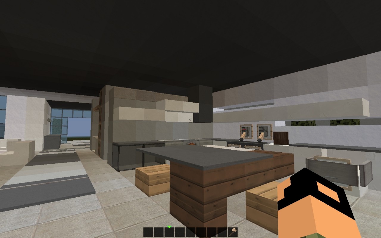 Woodview Modern upside down house! Minecraft Map