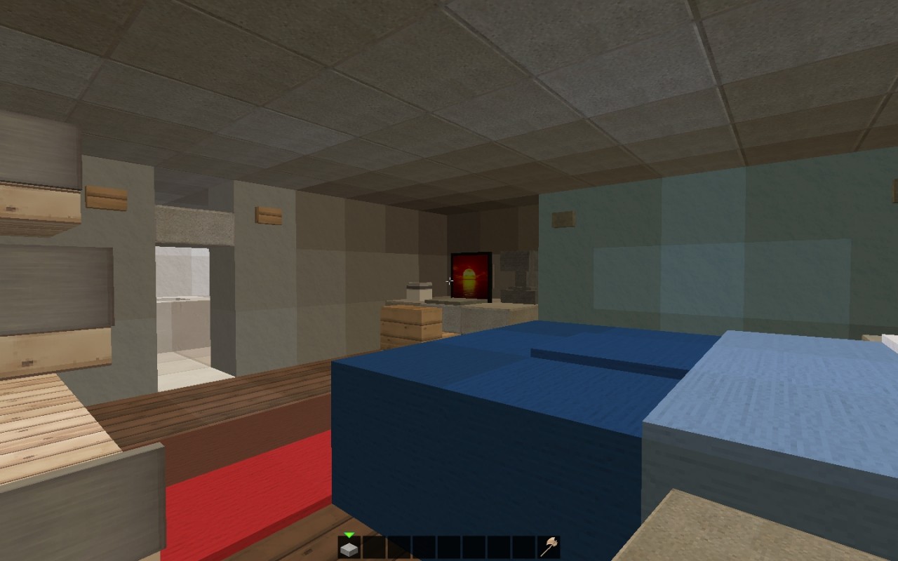 Woodview Modern upside down house! Minecraft Map