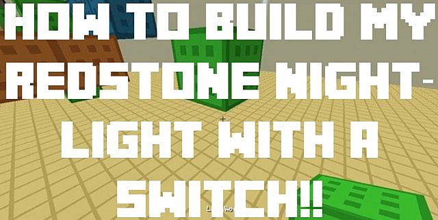 Redstone Night Light with Switch! Minecraft Map